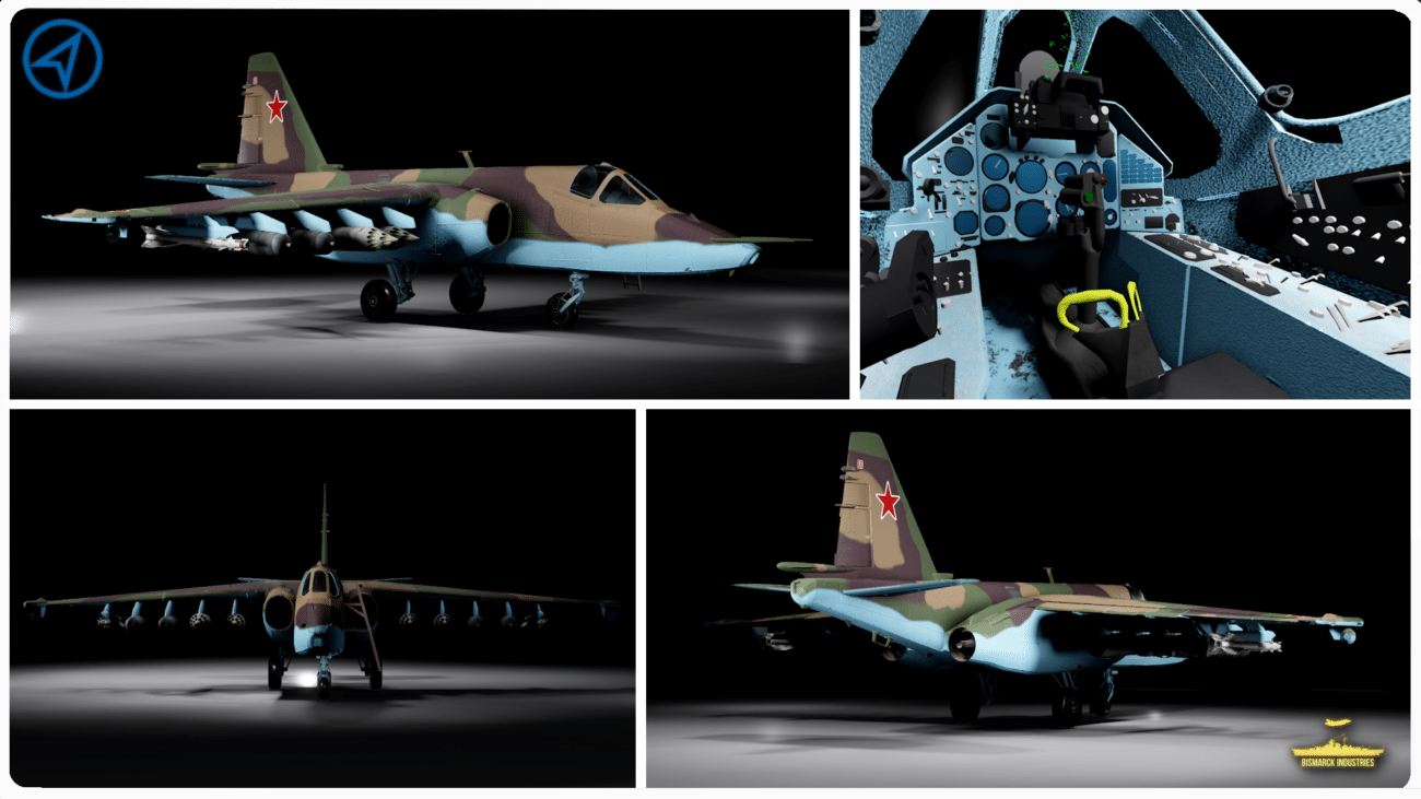 Sukhoi Su-25 Frogfoot Ground Attack Aircraft - Bismarck Industries