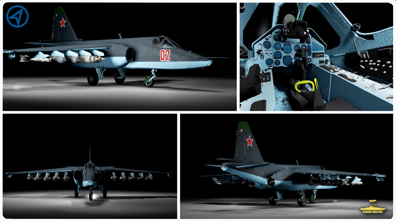 Sukhoi Su-25 Frogfoot Ground Attack Aircraft - Bismarck Industries